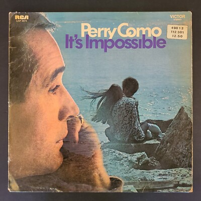 Perry Como It's Impossible Vinyl - 1970 RCA Victor ‎LSP-4473 Easy ...