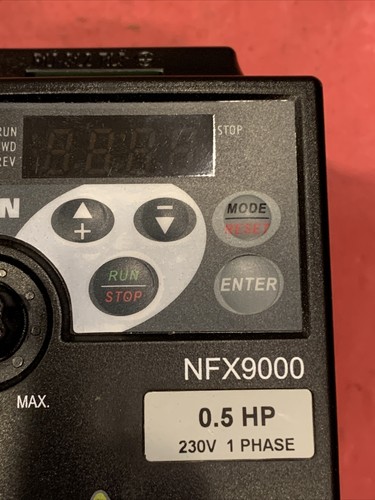 EATON NFXF50A0-2 MICRODRIVE 1/2HP 200-240V 1PH IN 0-240 3PH OUT NFX9000 ...