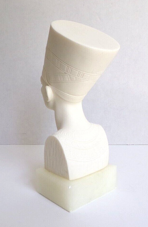 Vintage NEFERTITI A. Giannelli Egyptian Queen Alabaster Bust, Italy ...