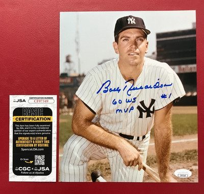 Bobby Richardson Signed 8x10 Photograph JSA w/COA MLB #1 N.Y Yankees ...