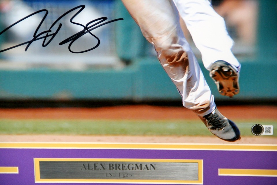 Alex Bregman Autographed 16x20 LSU Tigers Photo Framed Beckett BAS | eBay