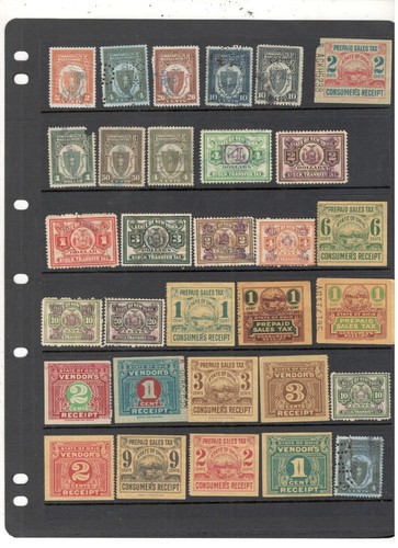 US STATE REVENUE STAMP COLLECTION | eBay