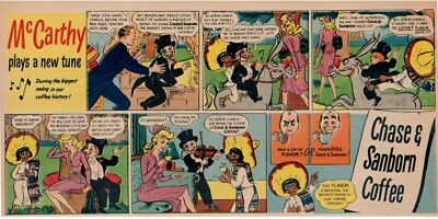 1940's "Charlie McCarthy Plays A Tune" McCChase & Sanborn Coffee ad ...