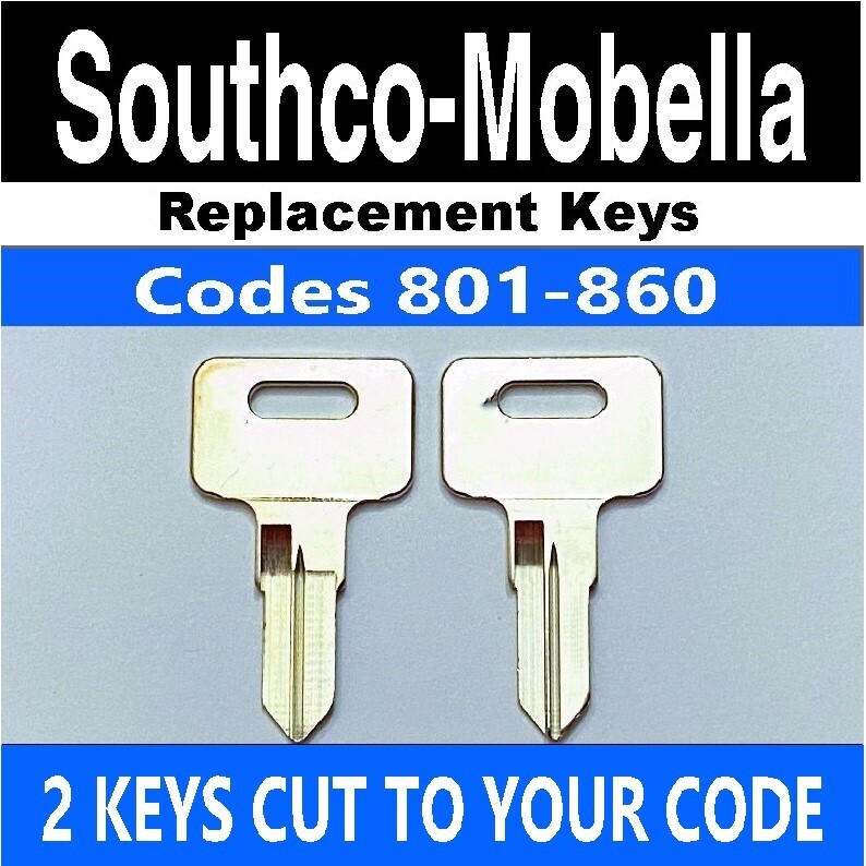 Southco Mobella Boat Cabin Entry Door Lock Key 2 Keys Cut to Codes 801 ...