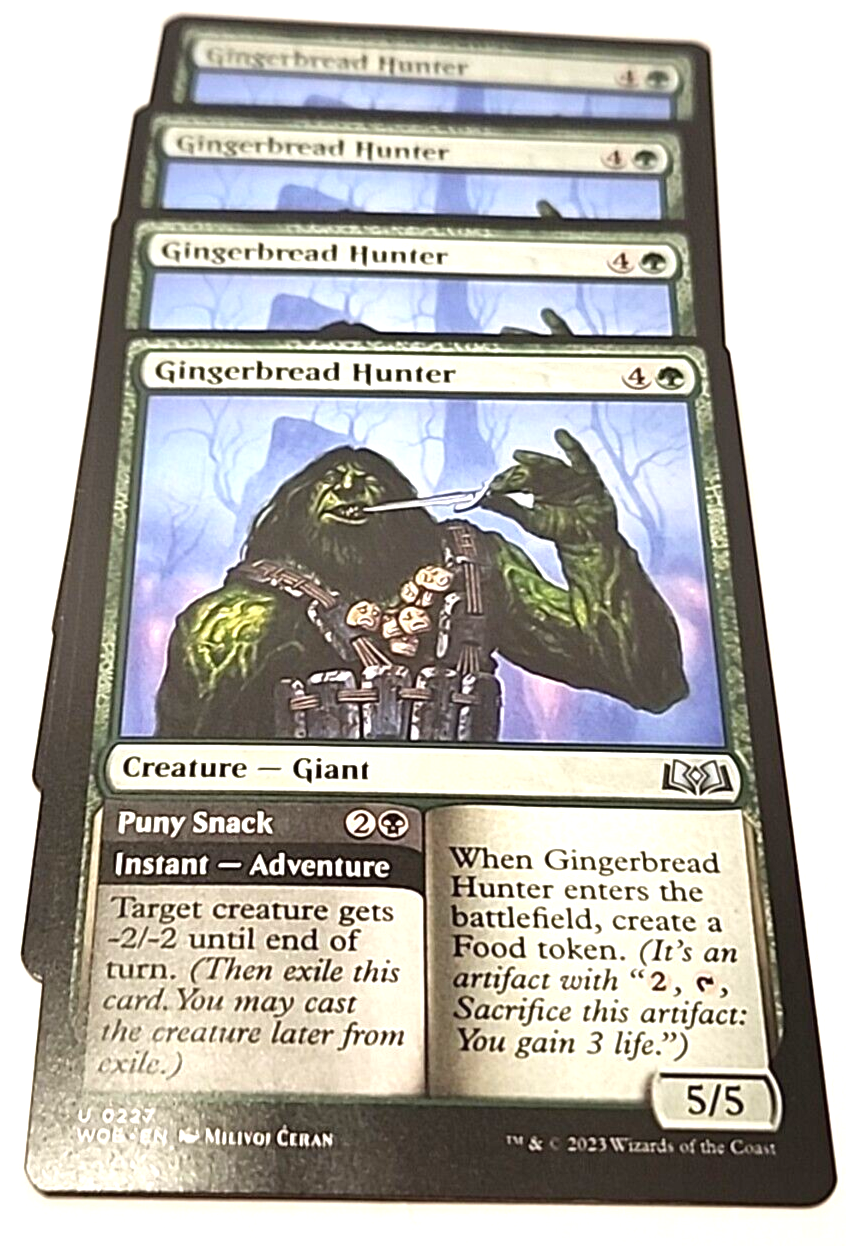 MTG - Gingerbread Hunter - Wilds of Eldraine - Pack Fresh!! X4 | eBay