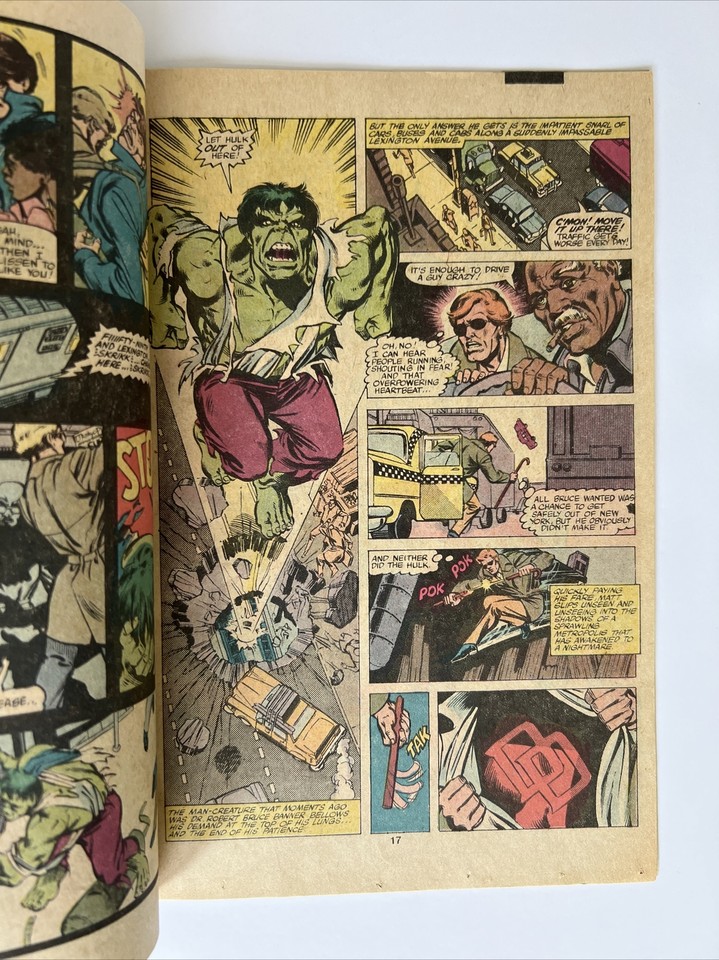 Daredevil #163 March 1980 VF+ 8.5 Marvel Comics Classic Hulk Cover ...