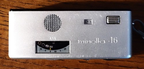 Vintage MINOLTA 16 Model P 16mm Miniature Subminiature Spy Camera W ...