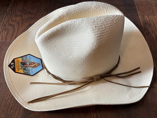 STETSON GUS 10X STRAW COWBOY WESTERN HAT 6 7/8 | eBay