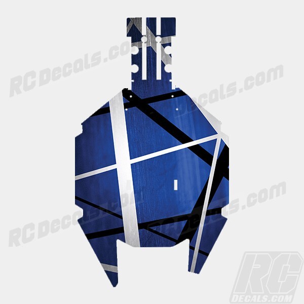 Traxxas LCG 2wd Slash Chassis Protector Decal Death Metal Blue | eBay