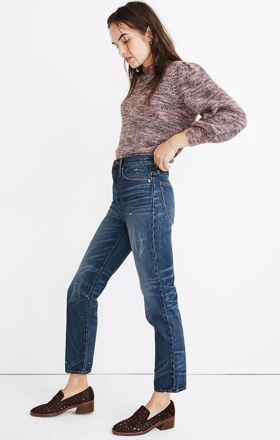 Madewell Classic Straight Jeans Croston Wash Size 25 | eBay