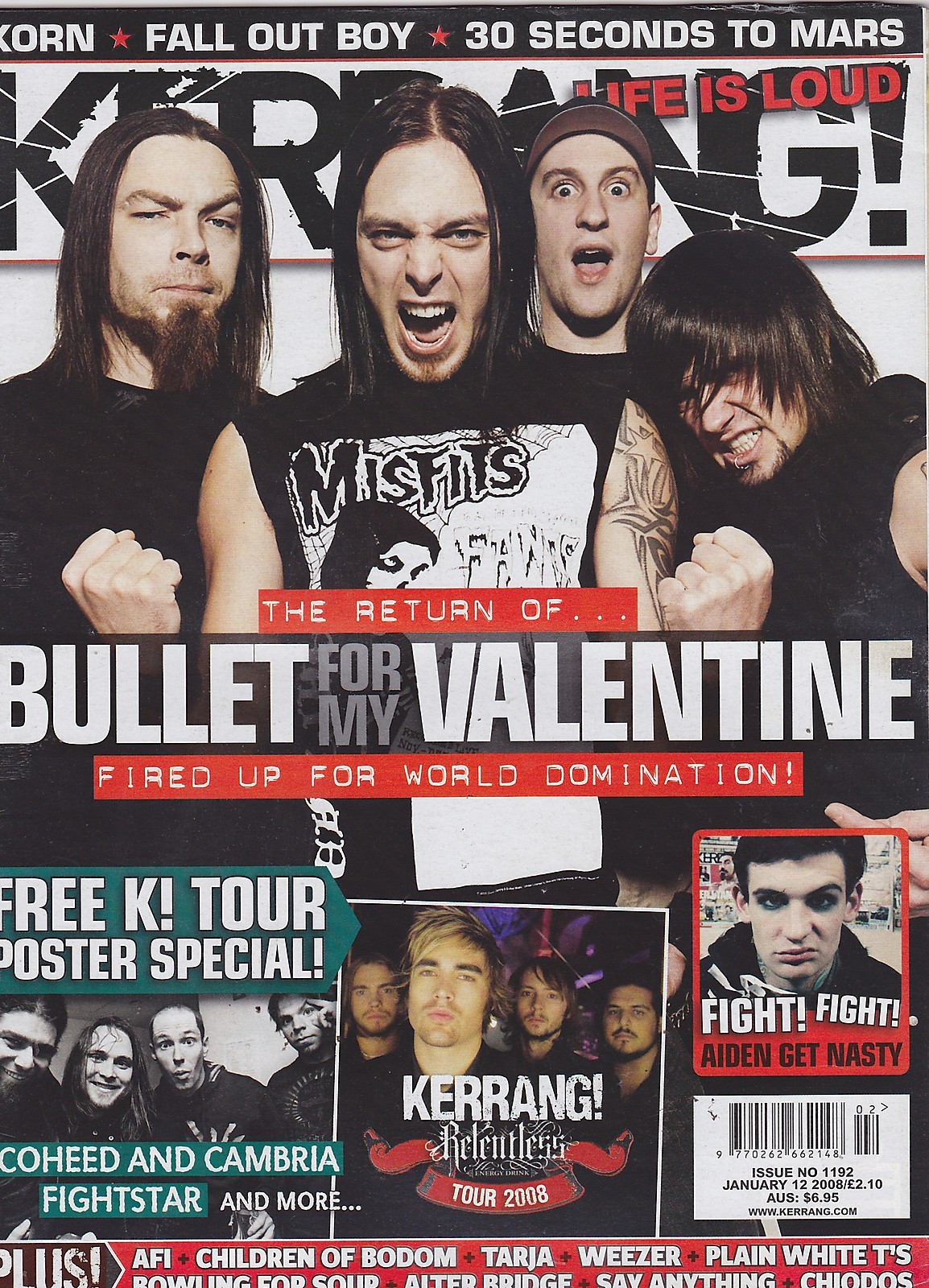 Bullet For My Valentine Kerrang