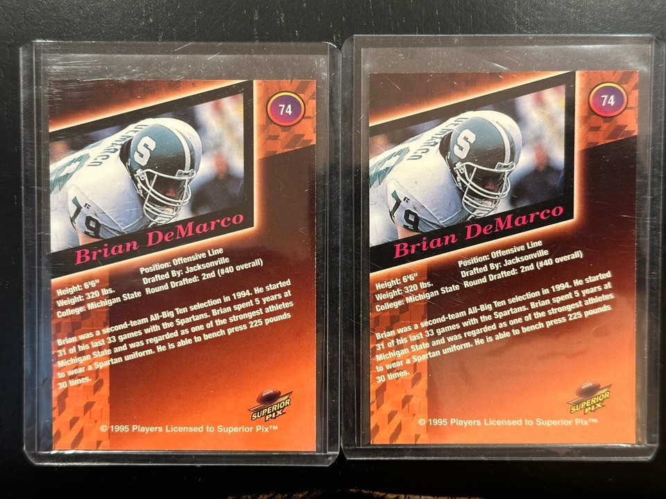 1995 Superior Pix /6000 Brian DeMarco #74 Autograph Rookie Card | eBay