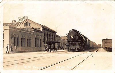 Reno NV Engine #5002 Railroad Station Train Depot RPPC Postcard | eBay