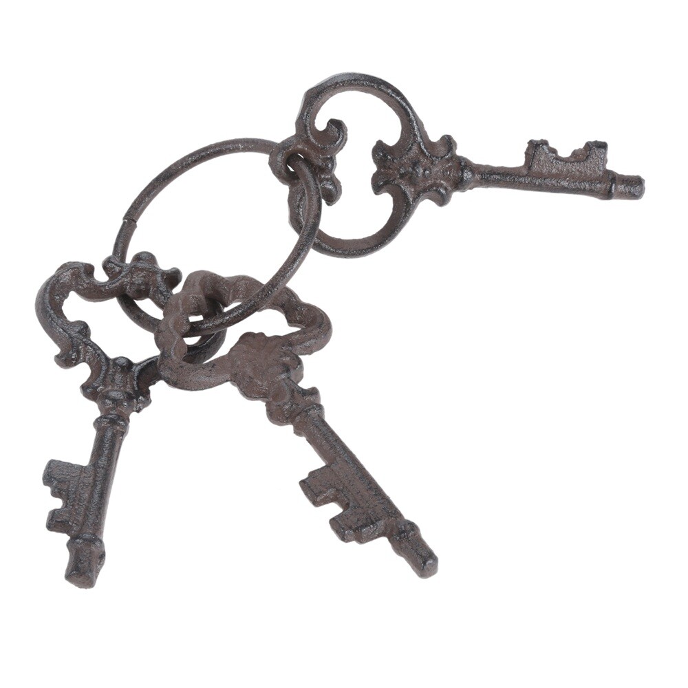 1set European Wine Cellar Key Castle Key Iron Ornament Collection Home ...