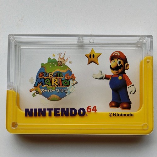 Super Mario 64 Official Nintendo N64 Yellow Cartridge Case Japan 1996 ...