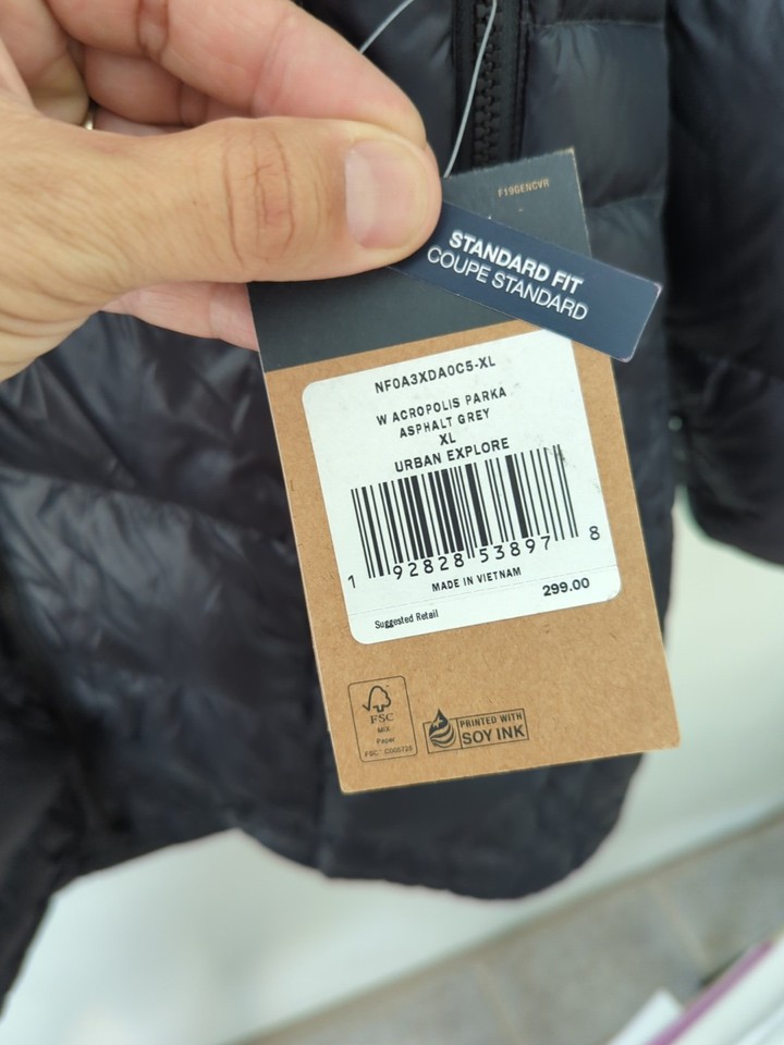 The North Face Womens Acropolis Parka Asphalt Grey Sz XL NWT | eBay