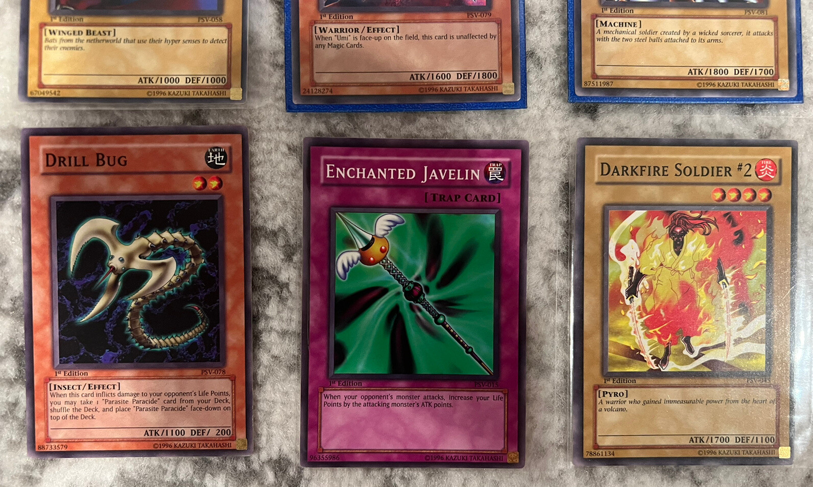 Yugioh! 1st Edition CARDS Non Holo Lot Of 6 Cards Good Condition Never ...