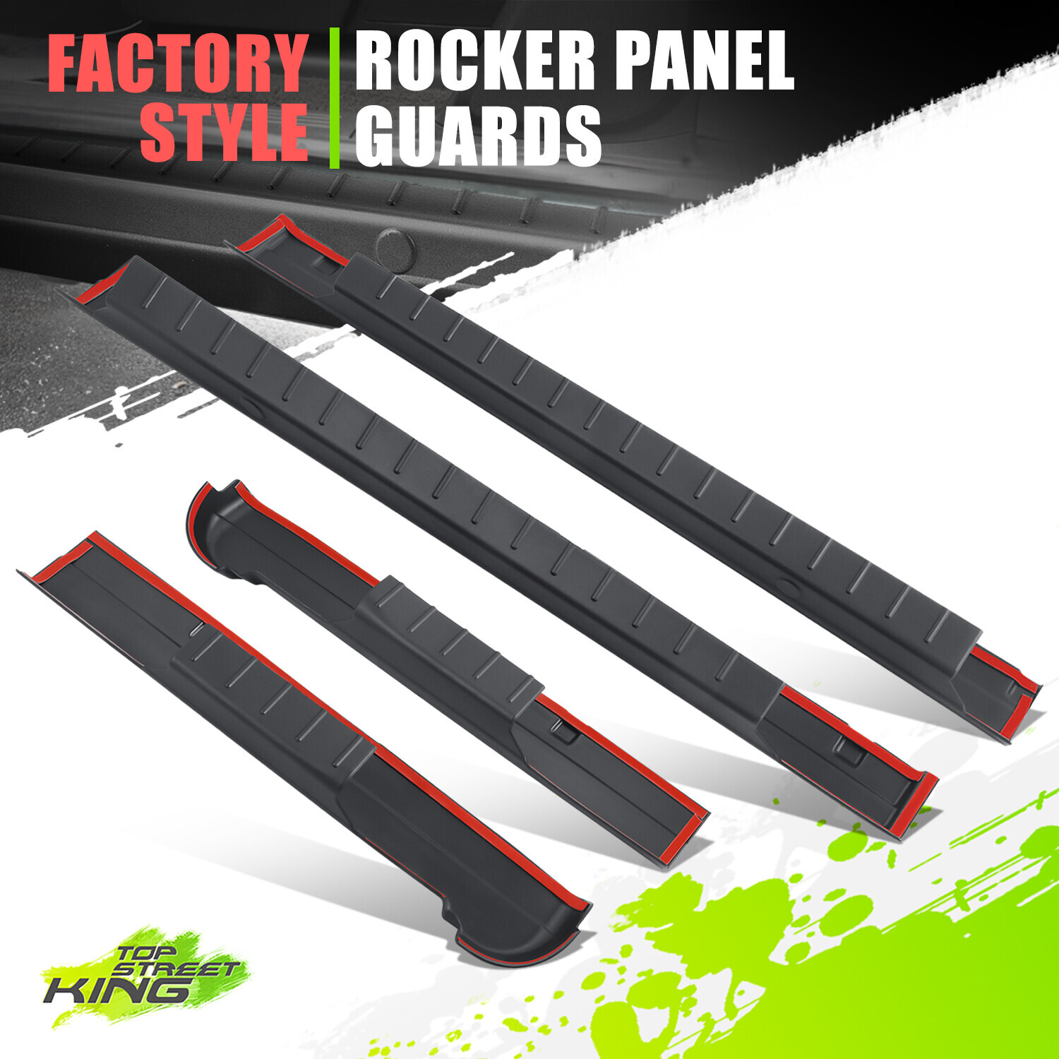 Rocker Oanel Guard Covers for Silverado Sierra 6'6" Fleetside Bed 07-14 ...