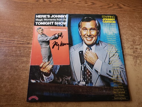 HAND SIGNED 1974 EXCELLENT Johnny Carson-Here's Johnny Magic Moments ...