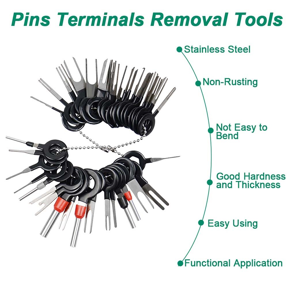 100/120pcs Pin Ejector Wire Extractor Auto Terminal Removal Connector ...