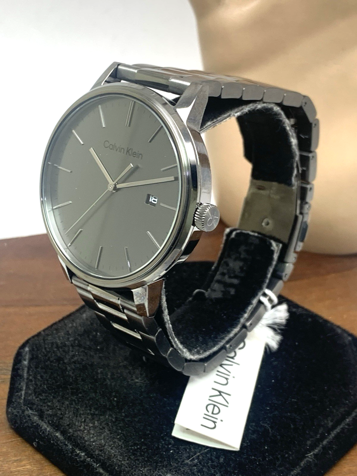 Calvin Klein Men's Watch 25200054 Quartz Gray Dial Gunmetal Stainless ...