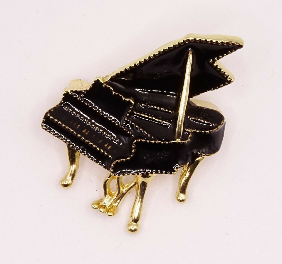 Black Piano Music Brooch Pin Brand New FREE P&P | eBay UK
