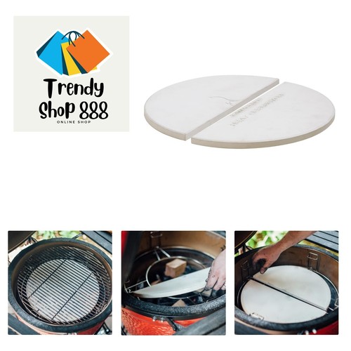 Indirect Cooking Half-Moon Ceramic Heat Deflector Plates for Classic ...