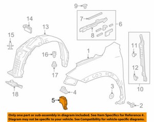 53153-78010 Toyota Guide sub-assy, front side air, rh 5315378010, New ...