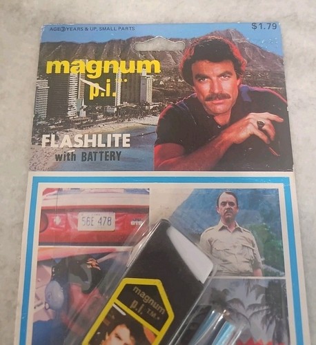 New MAGNUM P.I. FLASHLITE JA-RU 180 1981 CARDED TOY FLASHLIGHT PI | eBay