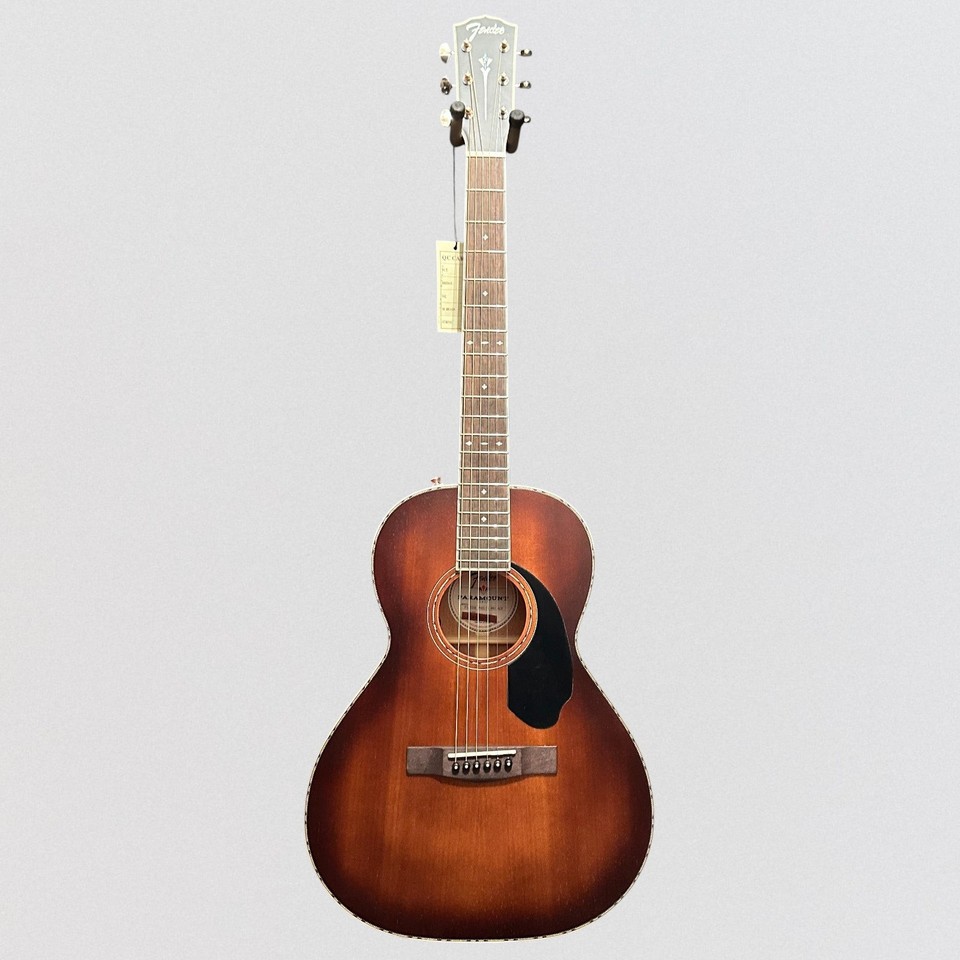 Fender Paramount PS-220E Parlor Acoustic-Electric Guitar - Aged Cognac ...