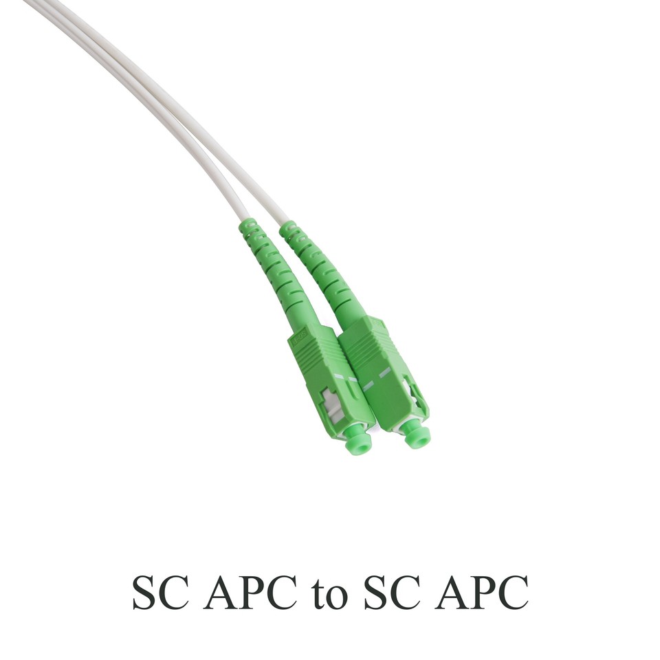 SC/APC to SC/APC Fiber Optic Wire Single Mode Optic Patch Cable 15M 20M ...