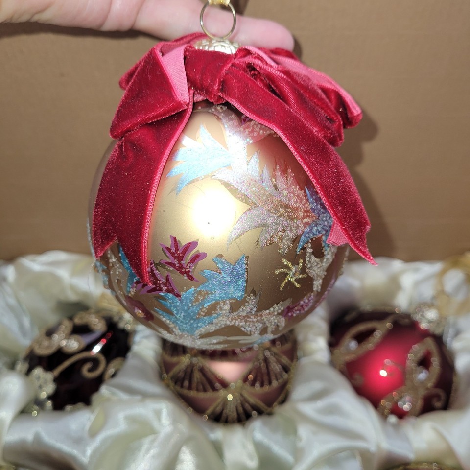 Beautiful Frontgate Asst Glass Christmas 🎄 Ornaments Set Of 12 | eBay