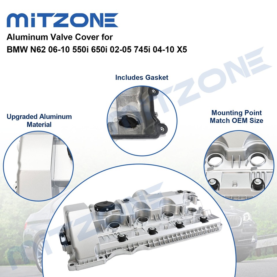 Mitzone Valve Cover for BMW N62 06-10 550i 650i 02-05 745i 04-10 X5 | eBay