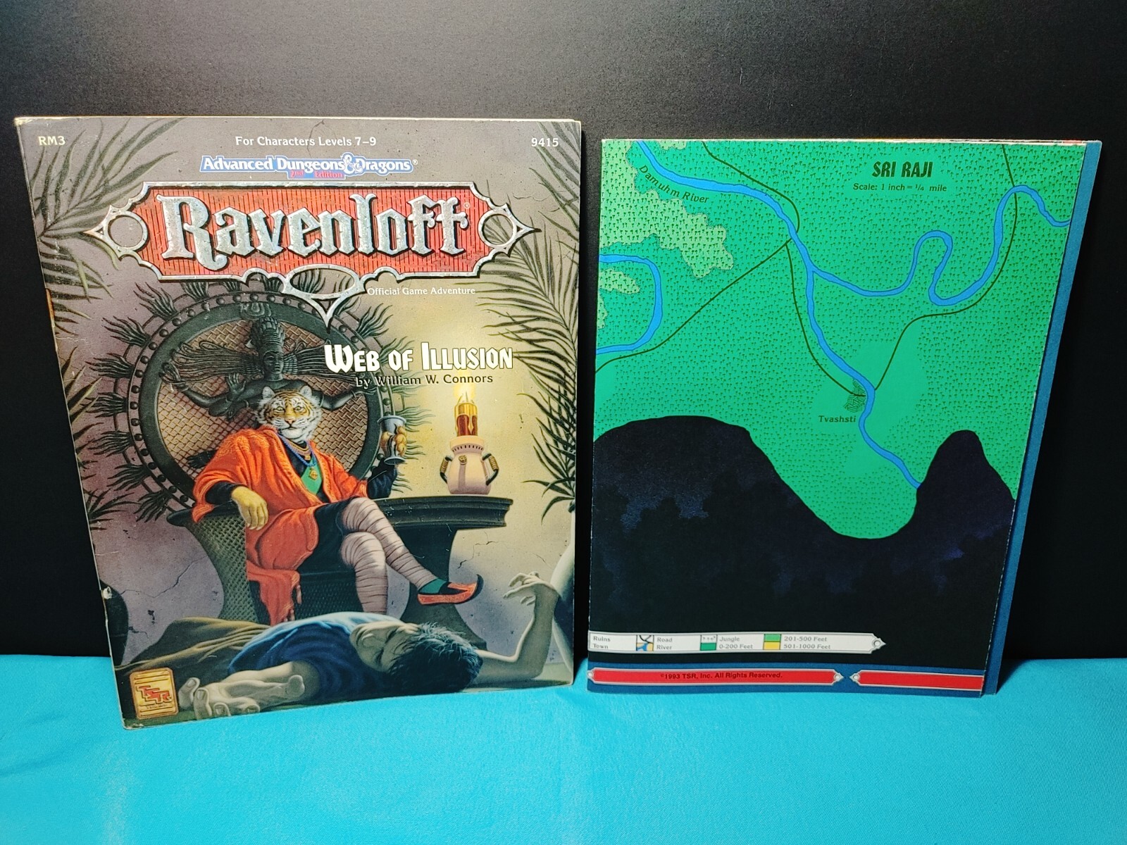 AD&ND 2nd Edition Ravenloft Web Of Illusion with Map RPG BOOK | eBay