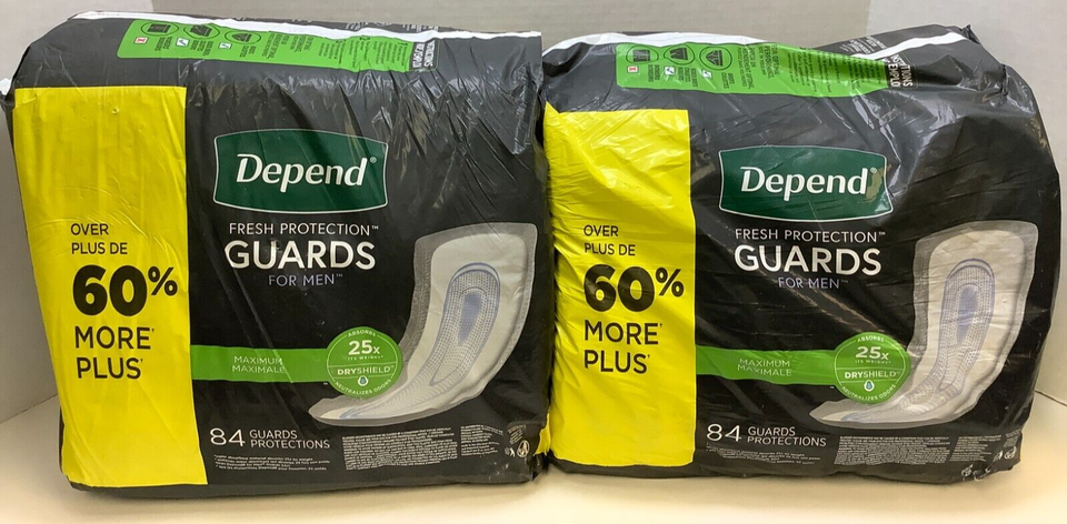 Depend For Men GUARDS, Maximum Protection, 168 CT, Free Shipping!!! | eBay