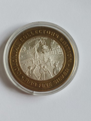 1995 Limited Edition Foxwoods Resort Casino Boston Tea Party Token ...