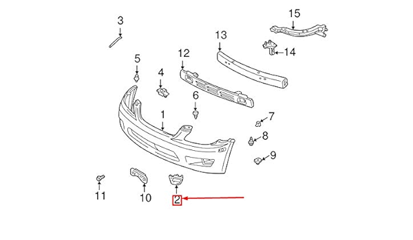 TOYOTA Genuine OEM 01-05 IS300 Altezza Fog Light Delete Covers LH 52128 ...