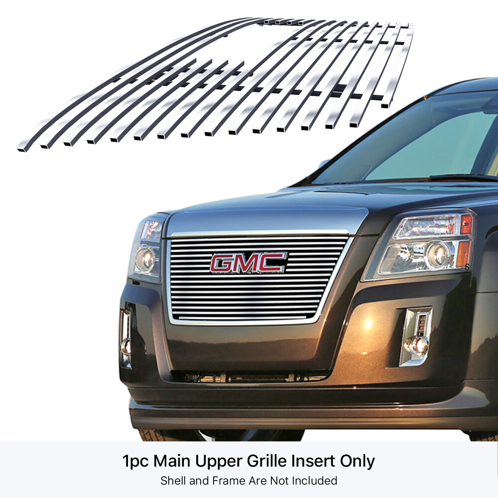 Fits 2010-2015 GMC Terrain Logo Show Main Upper Chrome Billet Grill ...