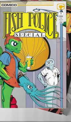 FISH POLICE 13 14 Vol 2 SPECIAL EDITION ~ Comico. Steve Moncuse @ 1987 ...