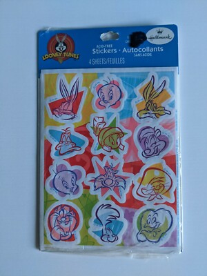 Vintage Looney Tunes Stickers 1999 Warner Bros 1990s Vintage NOS 4 ...