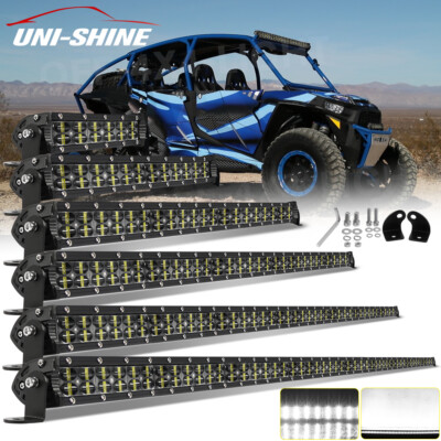 Slim 8" 14" 22" 32" 52 LED Work Light Bar Spot Flood Fog Driving ATV ...