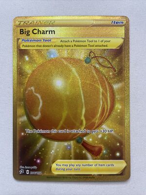 Pokémon TCG Big Charm Rebel Clash 206/192 Holo Secret Rare Gold NM | eBay