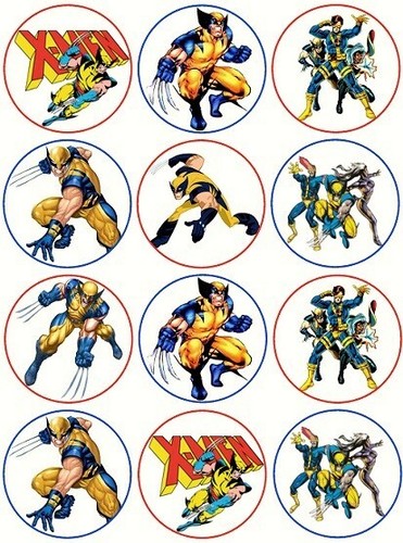 24 Wolverine X Men Fairy Cake Toppers Edible Party Decorations | eBay