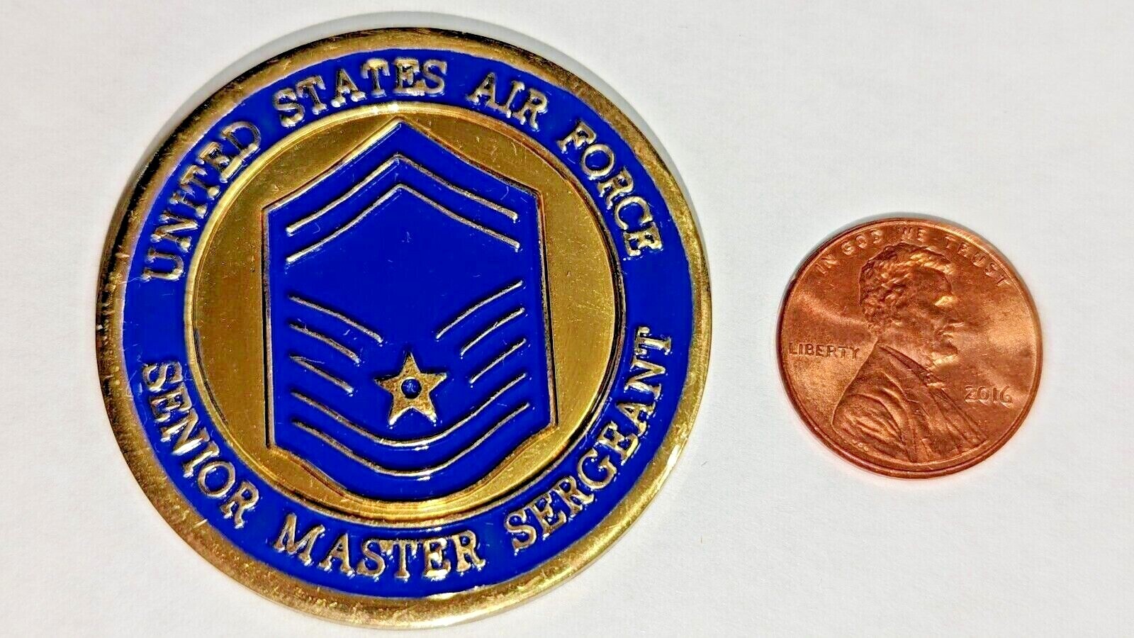 SENIOR MASTER SERGEANT USAF CHALLENGE COIN UNITED STATES OPERATION ...