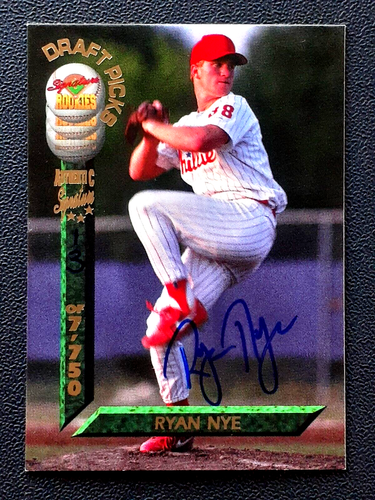 RYAN NYE AUTO 1994 SIGNATURE ROOKIES DRAFT PICKS SIGNATURES #13/7750 ...