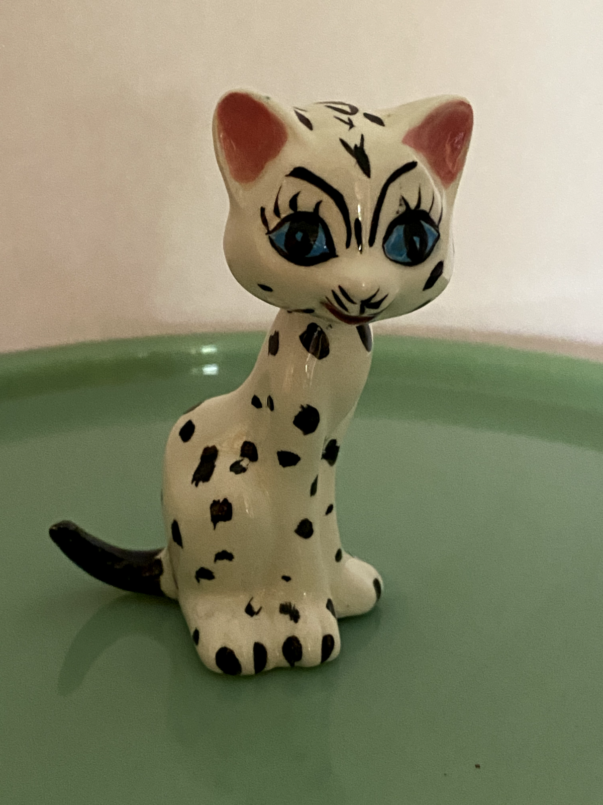 MCM Vintage Porcelain Japan Cat Nodding Nodder Head Cat White/Black ...