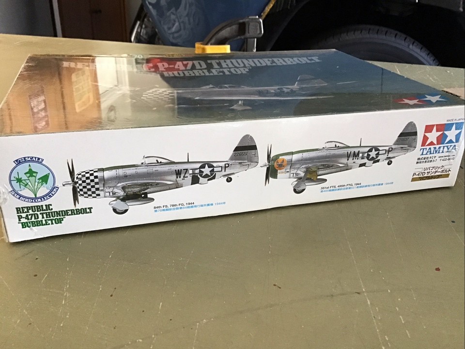 Tamiya 1/72 Republic P-47D Thunderbolt Bubbletop Model Airplane Kit #60770 Read! | eBay