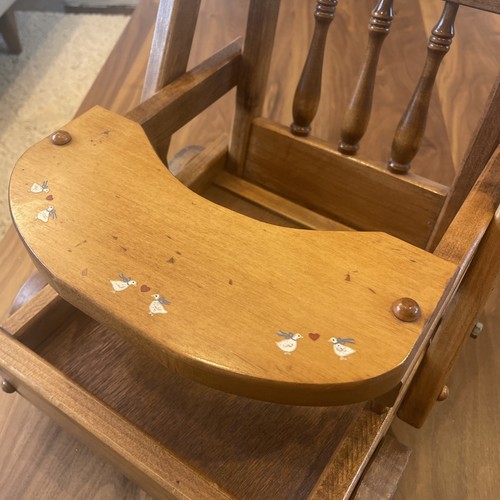 AMISH WOOD BABY DOLL STROLLER Handmade Heirloom Furniture Quality Solid ...