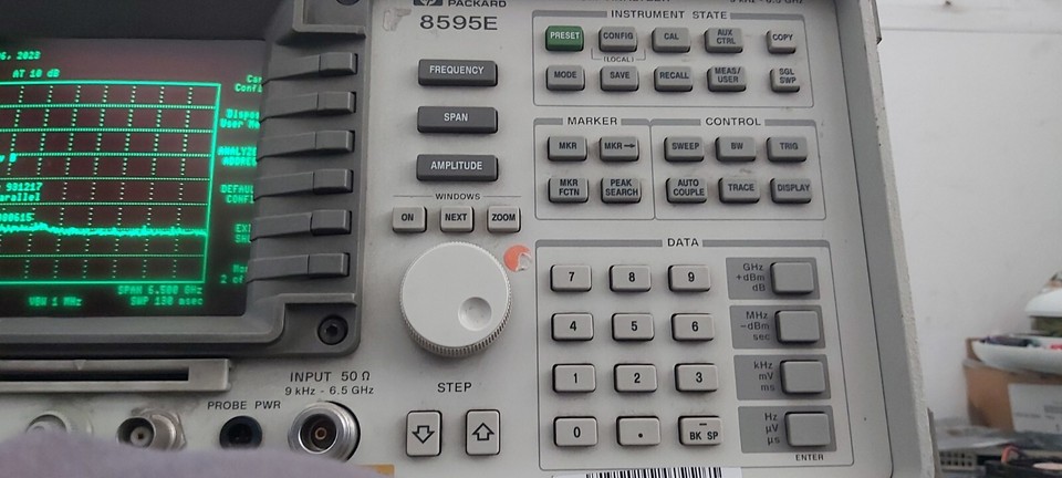 HP Agilent 8595E Spectrum Analyzer 9 kHz-6.5 GHz Opt. 004 105 130 151 ...