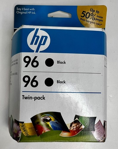 HP 96 Black Ink Cartridges Twin Pack Genuine Expired 2010 | eBay